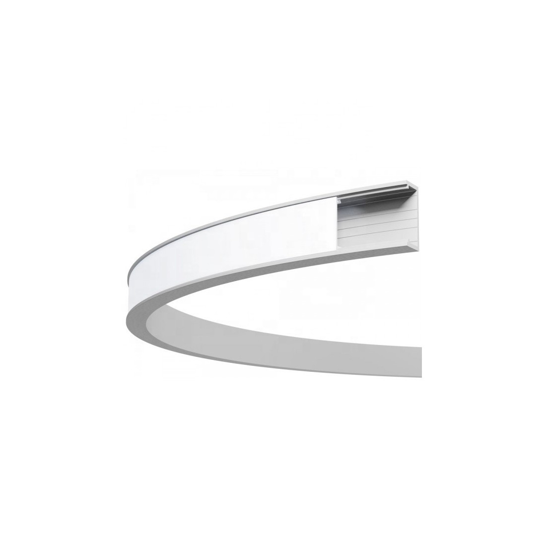 Lankstus aliuminio profilis LED juostai OPTONICA, 1m, komplektuojamas ...